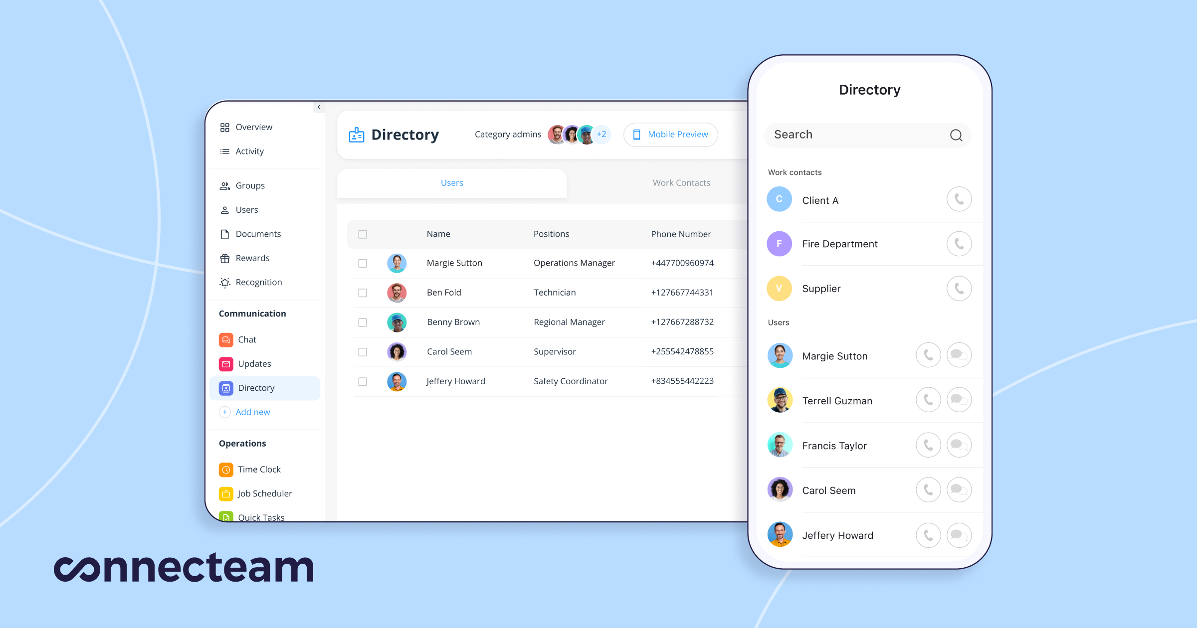 Employee Directory App - Try it 100% Free | Connecteam