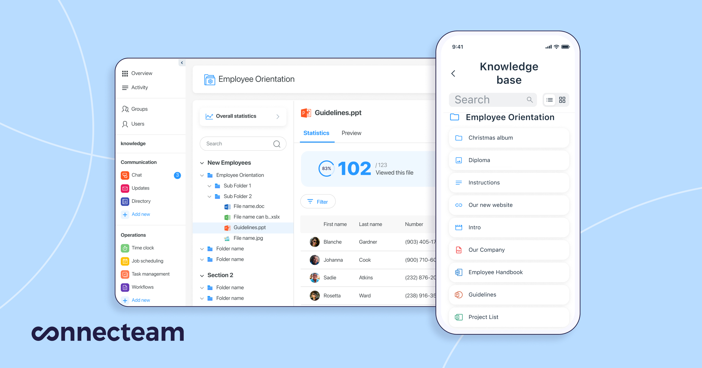 Knowledge Base App for Business - Try it 100% Free | Connecteam