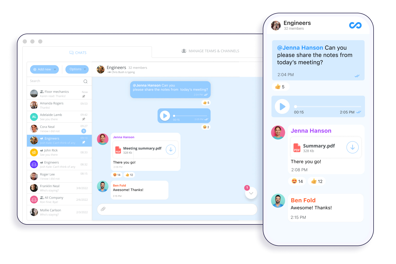 Employee Chat App - Try it 100% Free | Connecteam